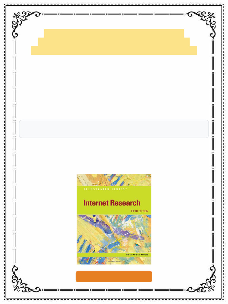 Internet Research Illustrated Illustrated Course Technology 5th Edition Donald I. Barker ebook ...