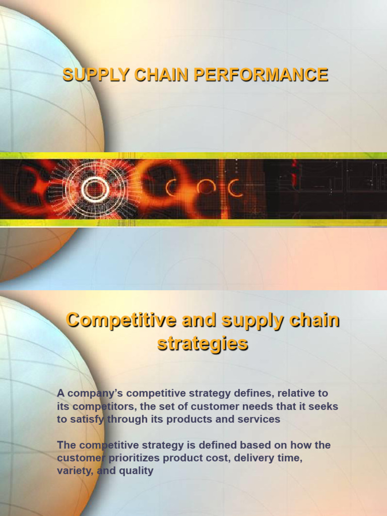 Supply Chain and Competitive Strategies | PDF