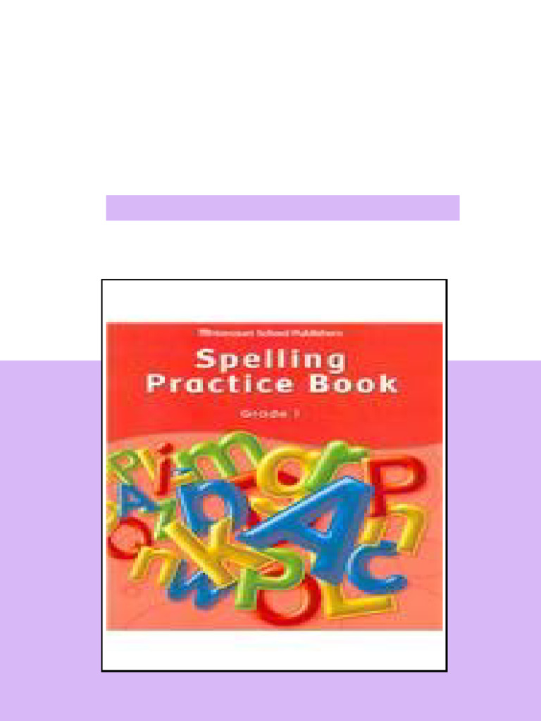 Storytown Spelling Practice Book Grade 1 1st Edition Harcourt School ...