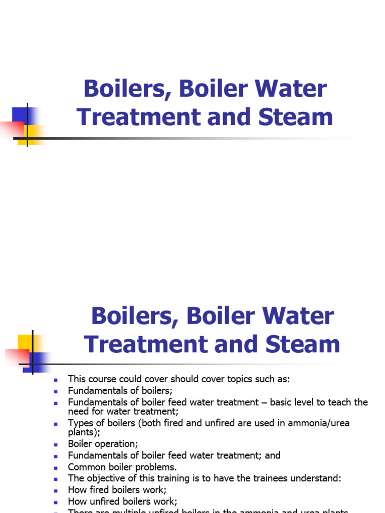 Boilers - H2O Treatment Final | PDF