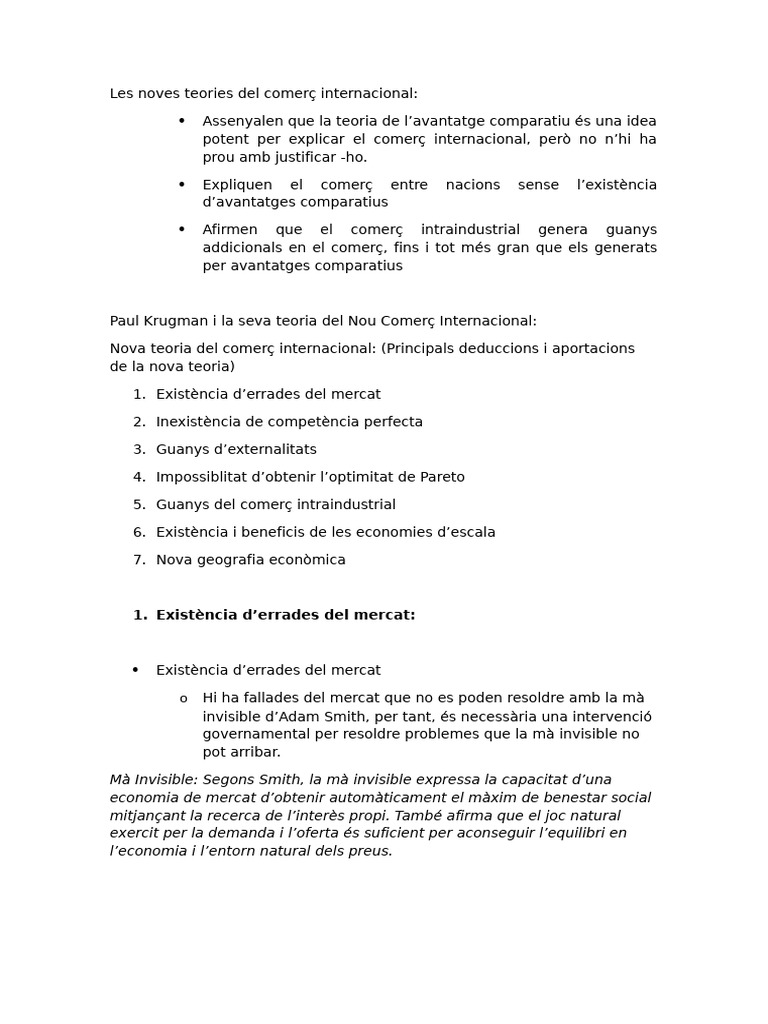 4.3 Comerç Internacional | PDF