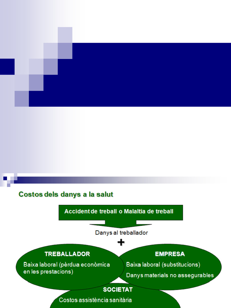 BLOC 4. PREVENCIÓ DE RISCOS LABORALS -Valoració económica, investigació ...