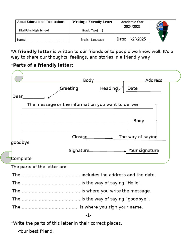 writing a letter (1) | PDF