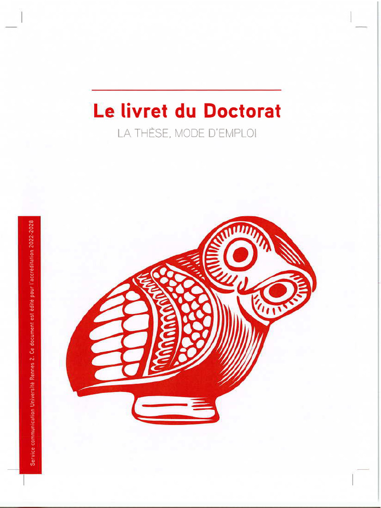 Le Livret Du Doctorant | PDF
