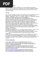 LECTURE 5 Diplomatic Letters | PDF | Ambassador | Diplomatic Mission