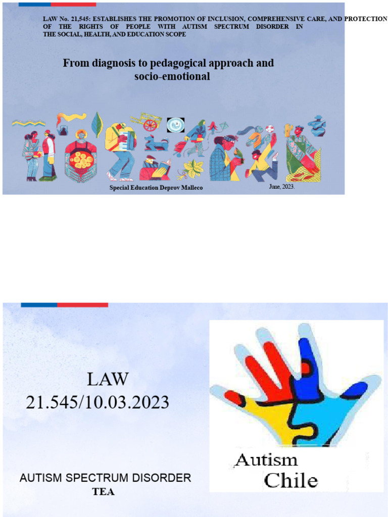 Law 21,545: Autism Rights and Inclusion | PDF | Autism | Behavioural ...