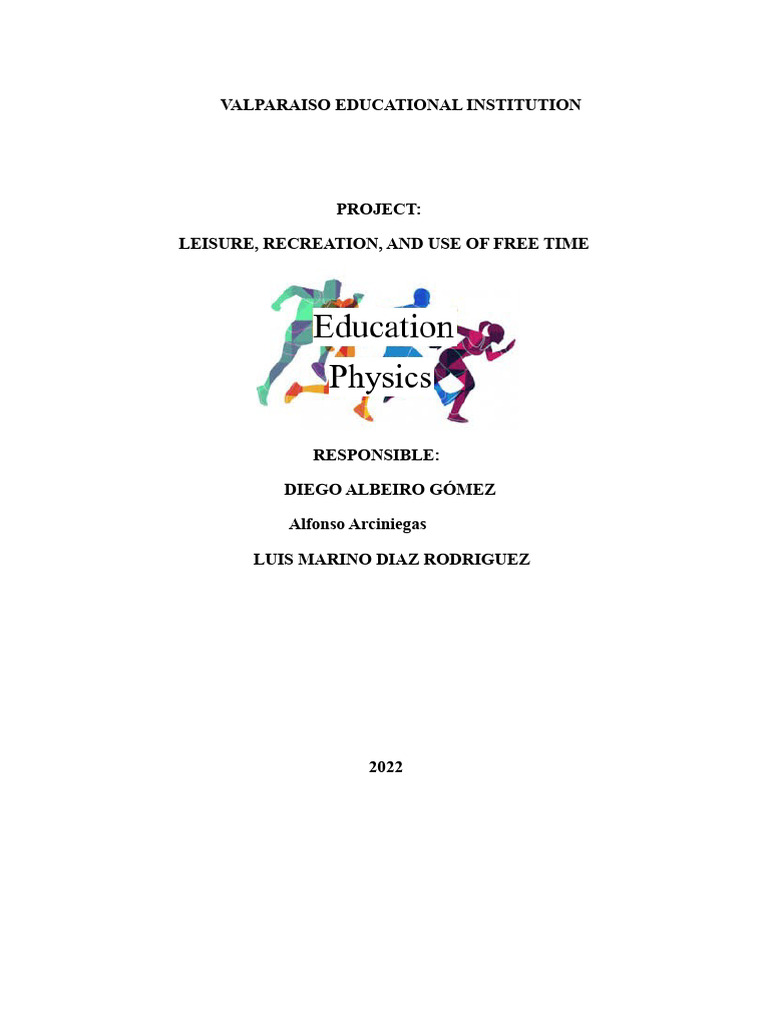 Physical Education Project 2022 | PDF | Curriculum | Recreation