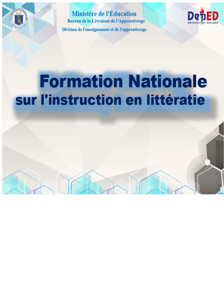 Formation sur la fluidité en lecture | PDF | Littératie | Modification ...