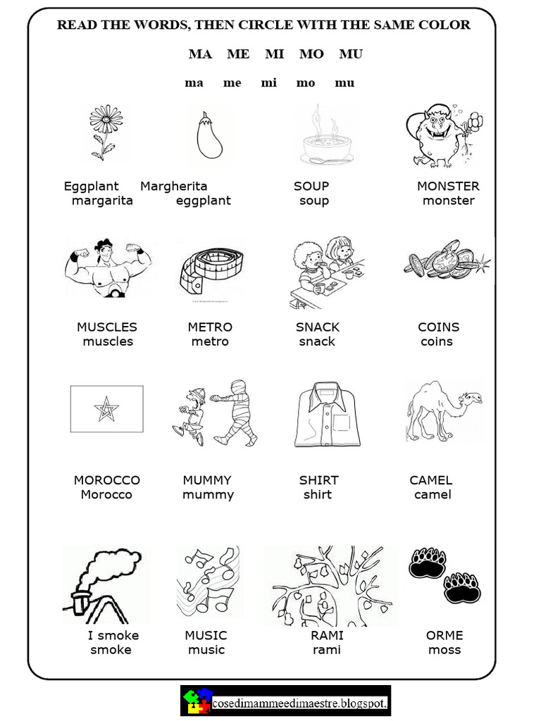 Syllables Ma Me Mi Mo Mu | PDF