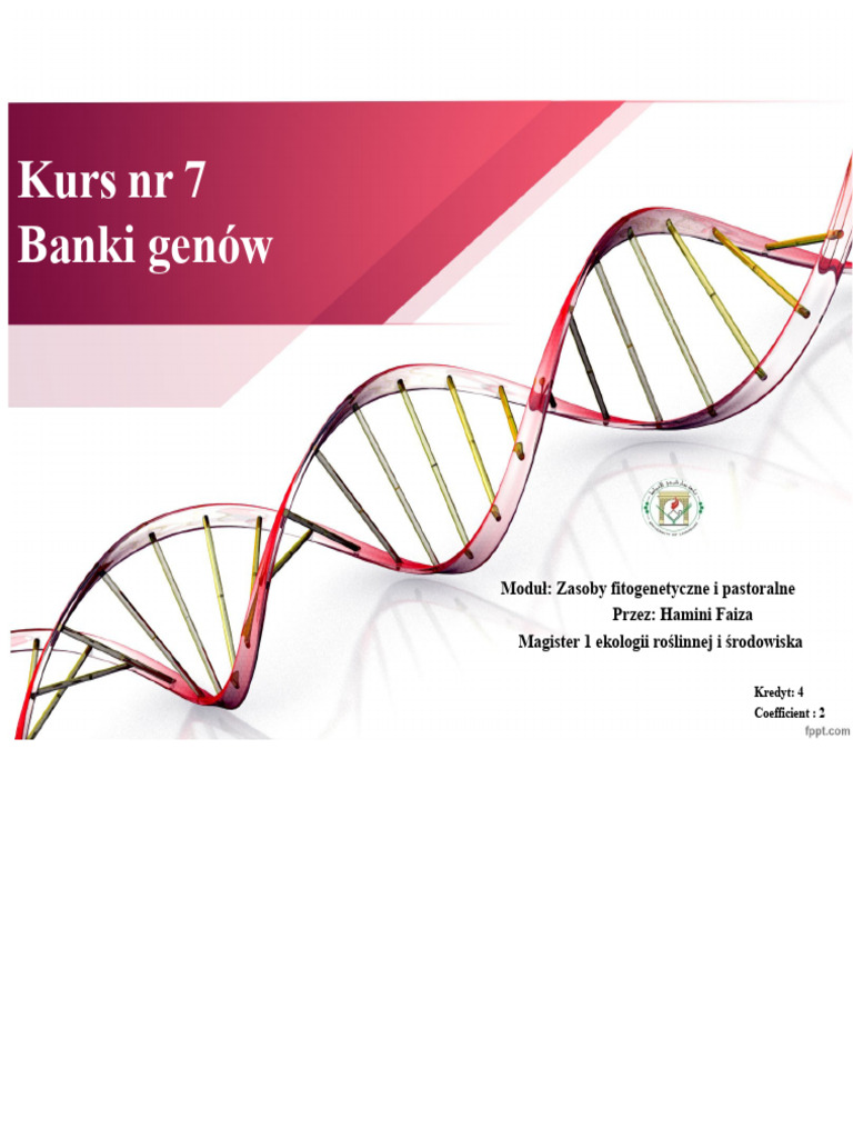 7° Banki genów | PDF