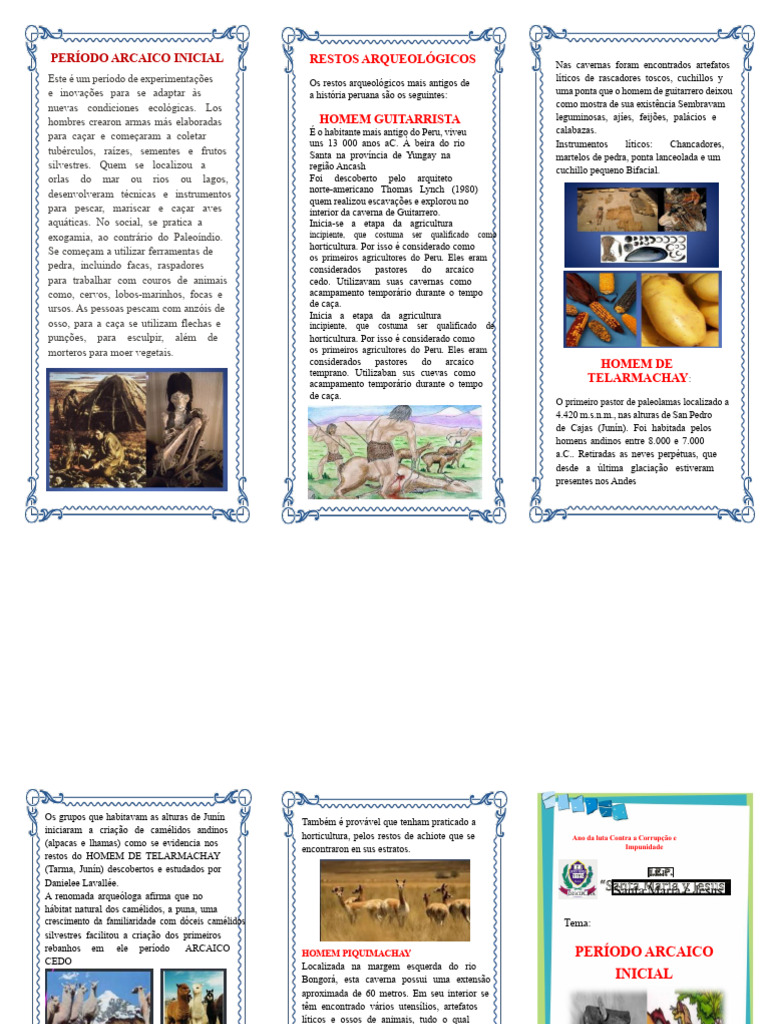 Restos Arqueológicos do Período Arcaico | PDF