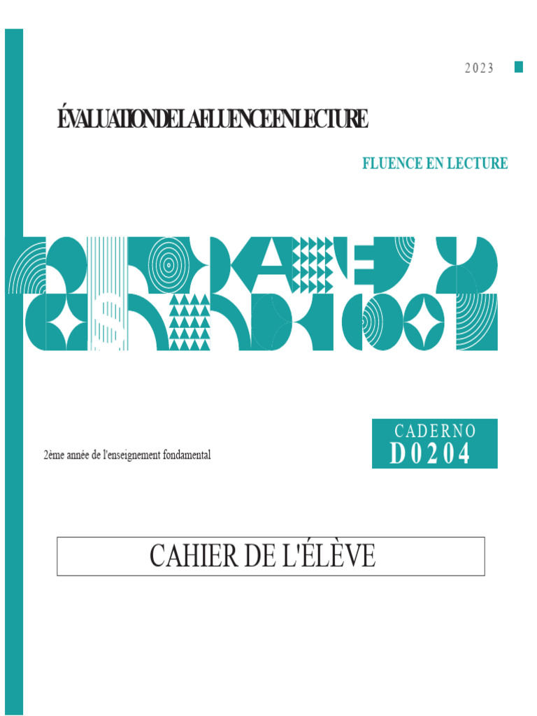 Évaluation de la fluence en lecture 2e année | PDF