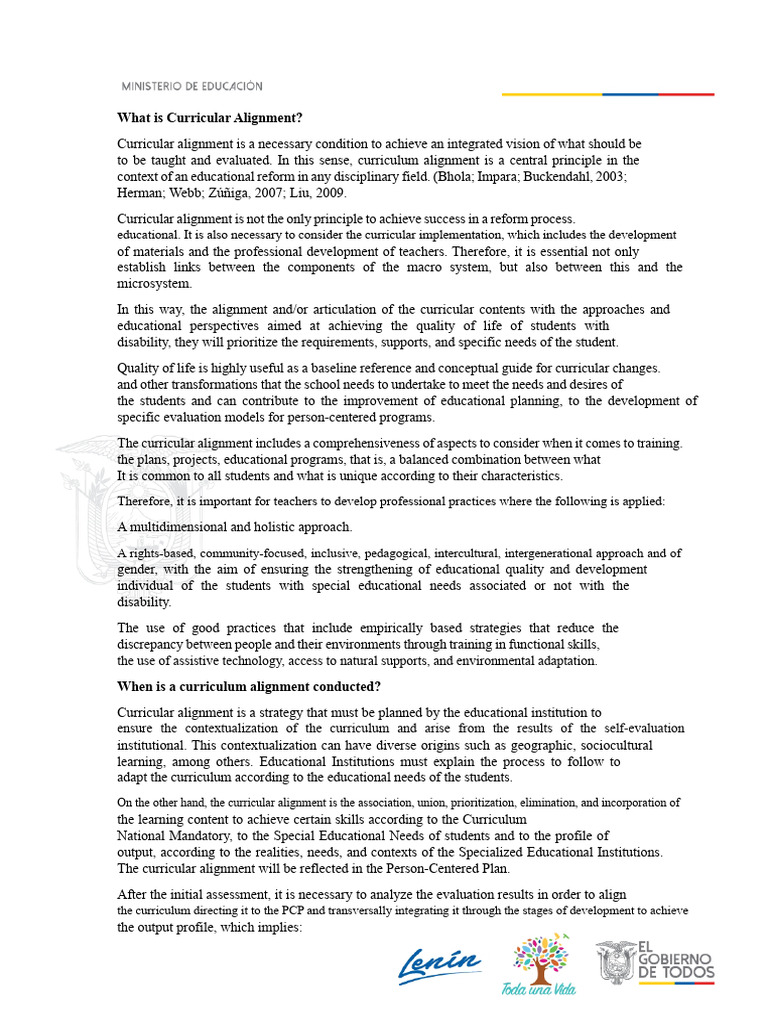 What Is Curriculum Alignment? | PDF | Curriculum | Special Education