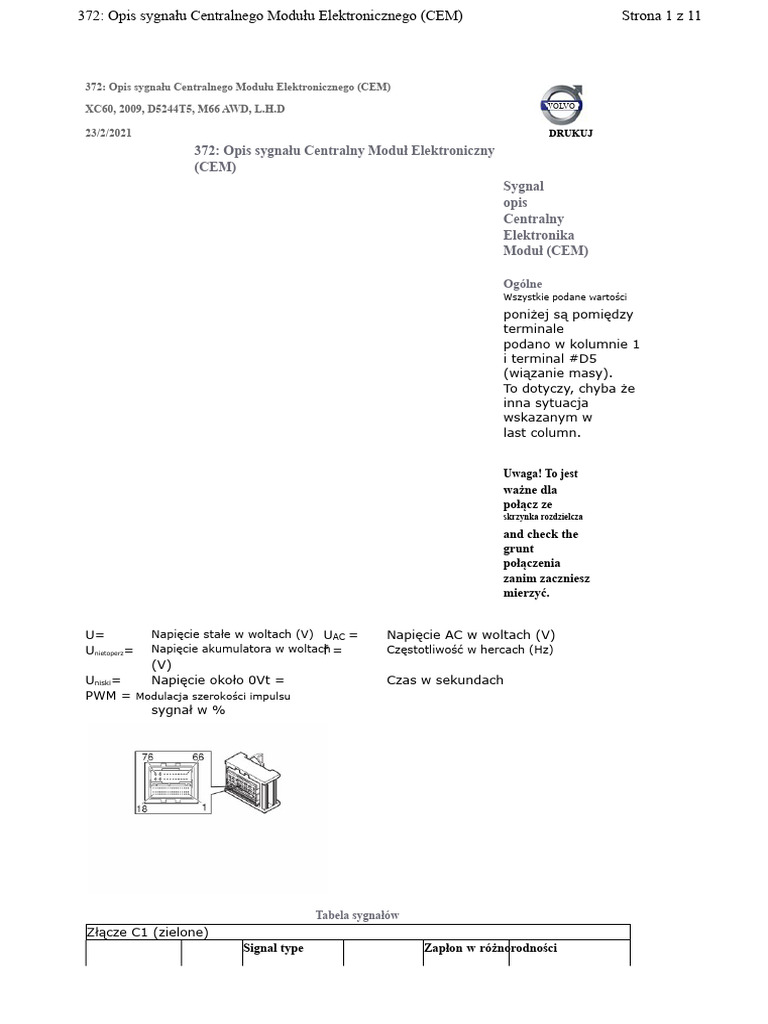 Xc6o Cem Pinout Yr.09 | PDF