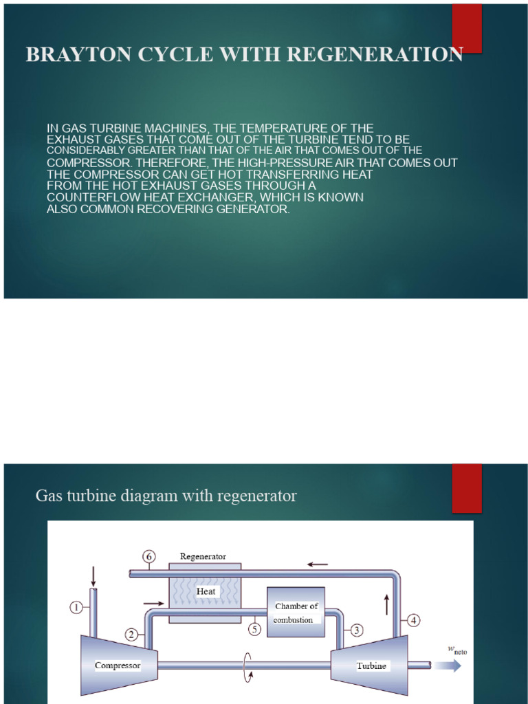 Brayton Cycle Efficiency with Regeneration | PDF