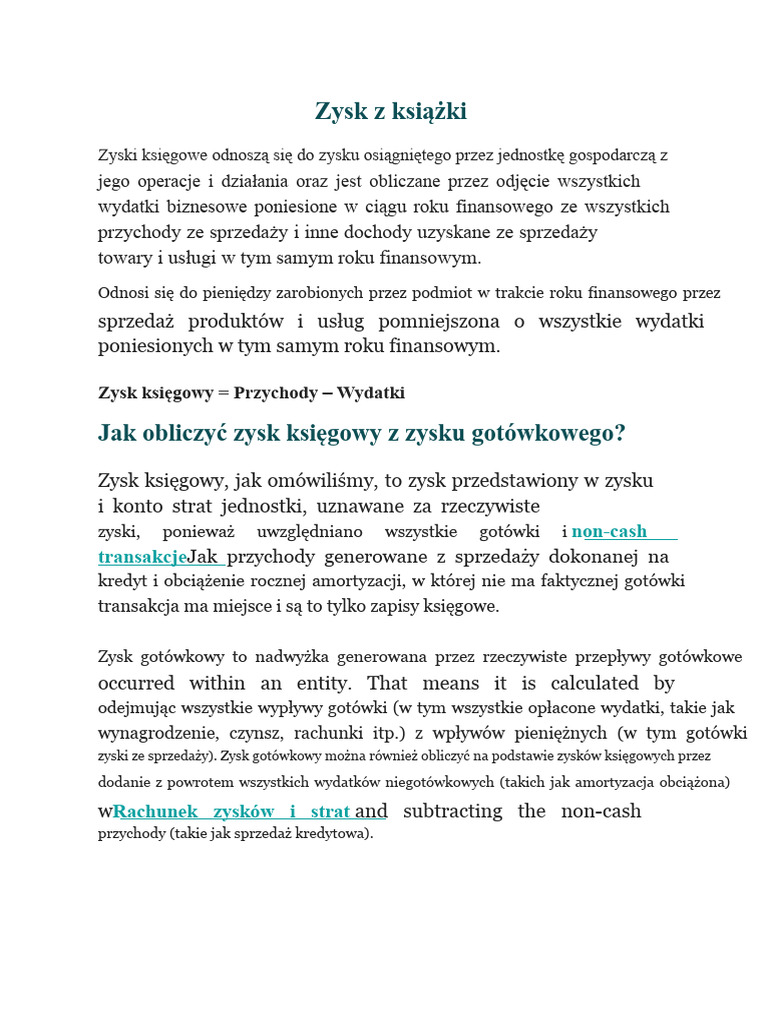 Zrealizuj Zysk | PDF