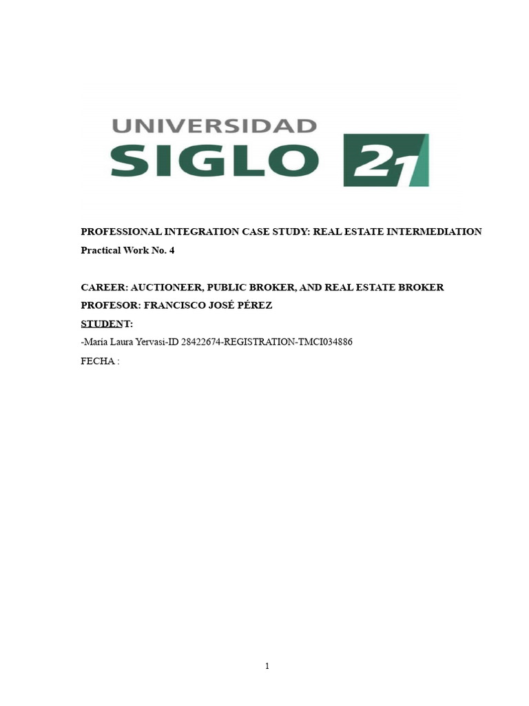 Tp N 4 Professional Integration Pdf Risk Entrepreneurship