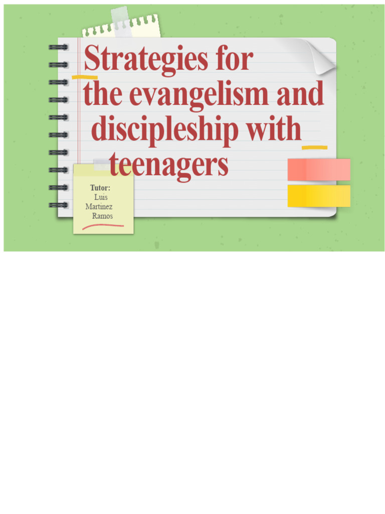 Module 4 Evangelism and Discipleship Strategies | PDF | Jesus ...