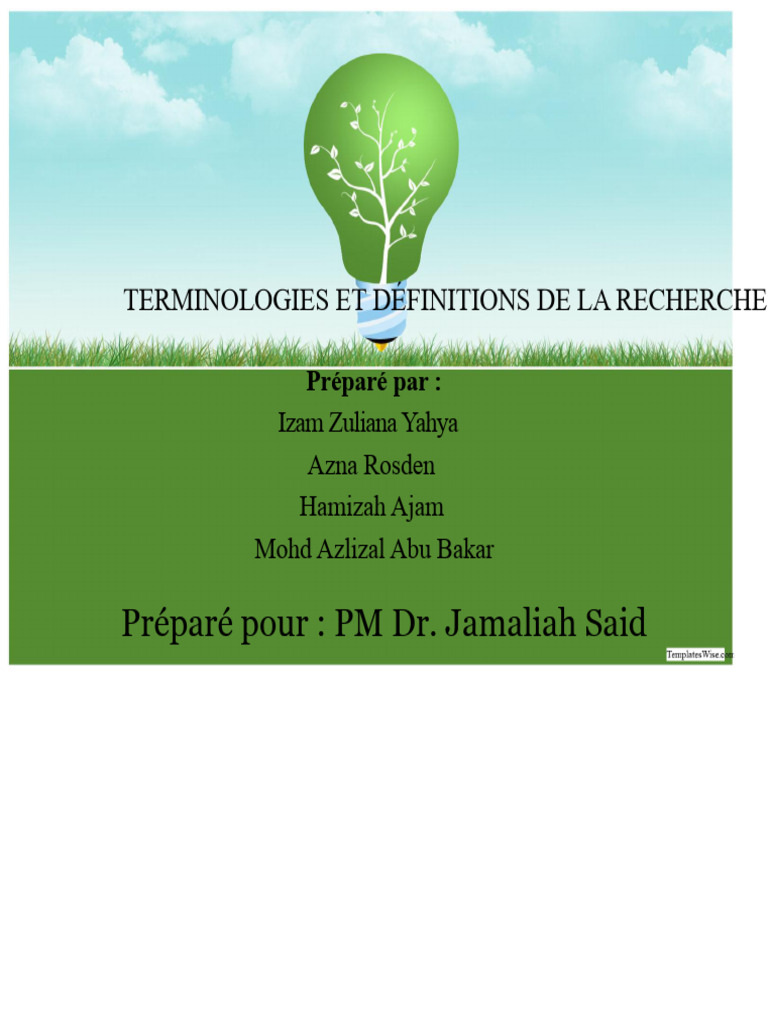 Terminologie et définitions de la recherche | PDF | Science | Moyenne