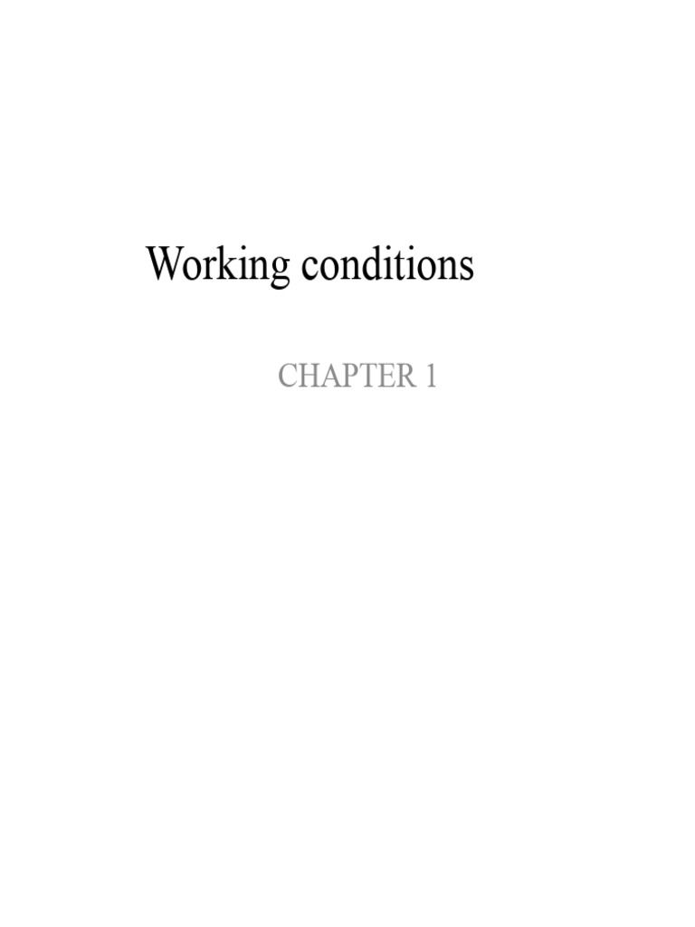 Working conditions_course_2021_2020 | PDF | Motivation | Motivational