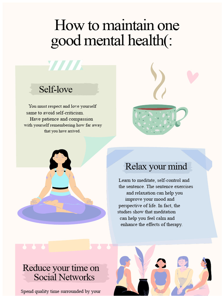 Poster On How To Maintain Good Mental Health | PDF