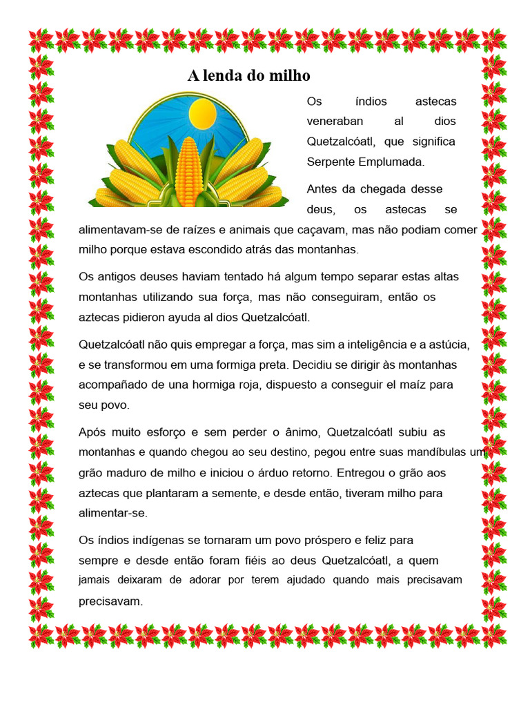 lendas | PDF | Milho