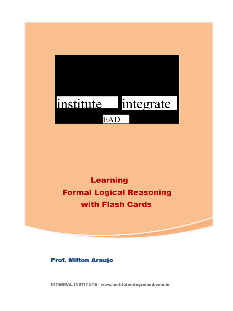 Workbook - Logical Reasoning with Flash Cards | PDF | Logic