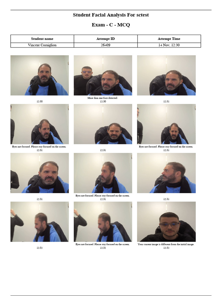 Facial Analysis Report Vincent Corniglion (1) | PDF