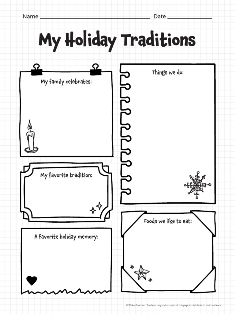 My Holiday Traditions | PDF
