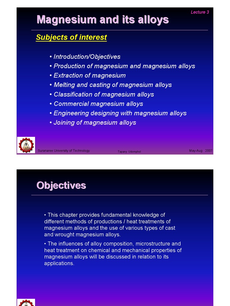 03 - Magnesium and Magnesium Alloys | PDF