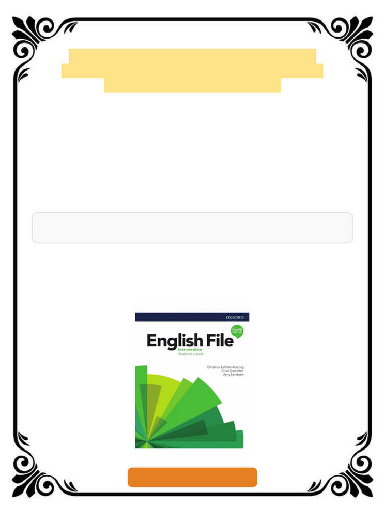 English File Intermediate Student's book: 4th edition Christina Latham ...