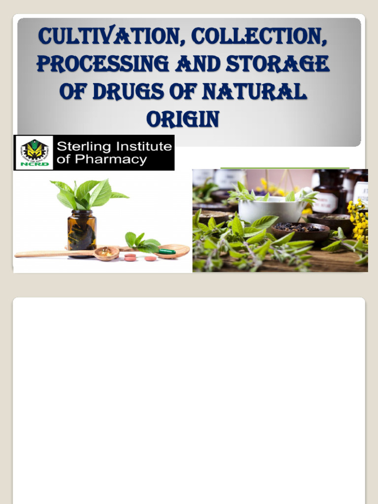 Cultivation, Collection, Processing and Storage of | PDF | Auxin ...