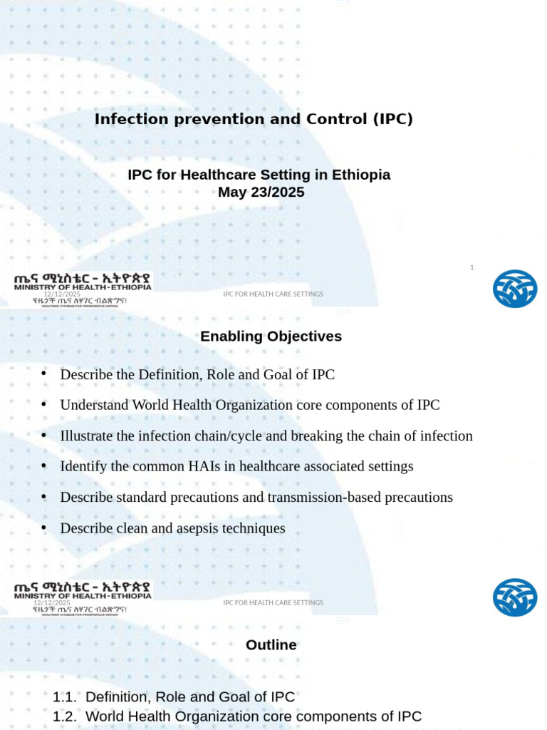 Chapter 1 Introduction To IPC For Health Care Setting - August 2022 ...