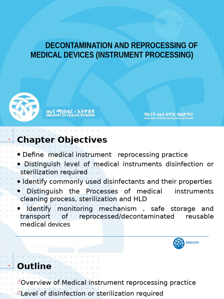 Chapter 4 Decontamination and Reproccessing of Medical Devices | PDF ...