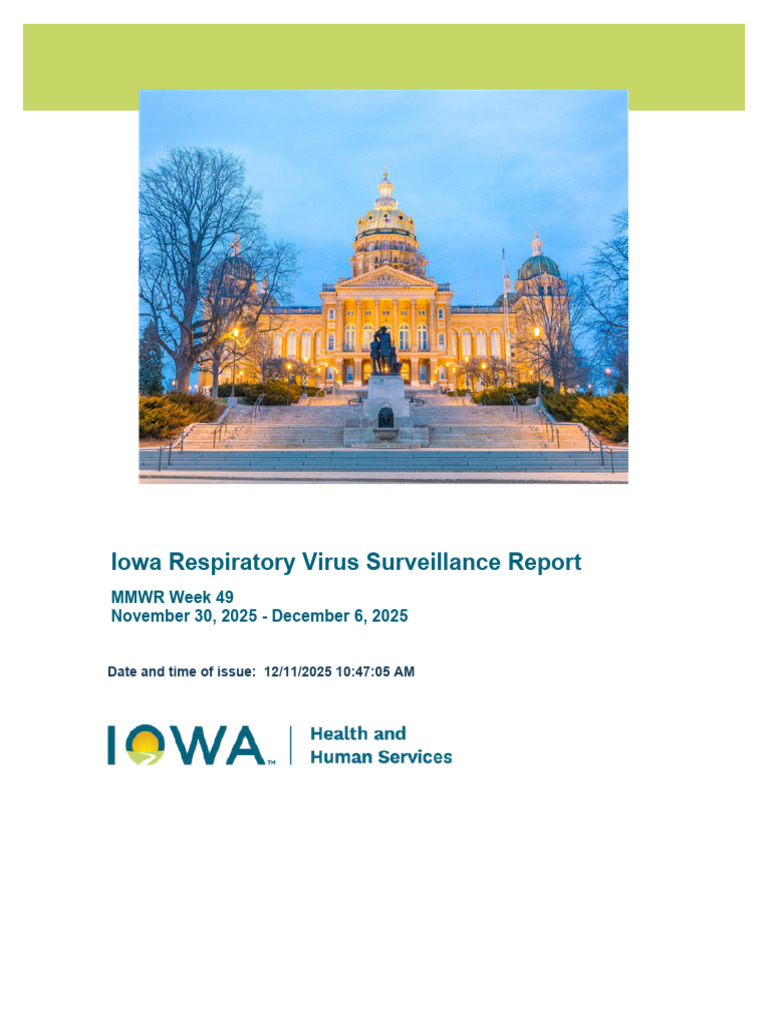 Iowa Respiratory Virus Report Week 49 | PDF