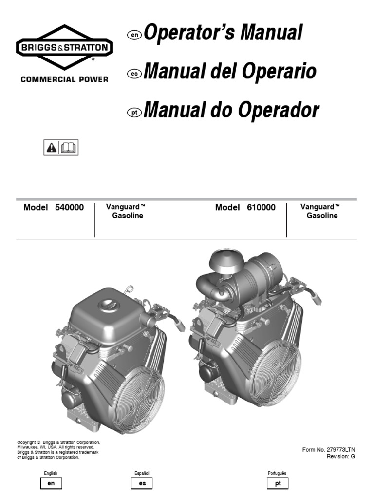 Fsg-mnl-00136 Manual, b&s b35 (613400) Operation | PDF | Gasoline ...