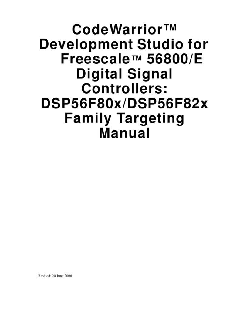 Targeting 56800 | Download Free PDF | Electrical Connector | Integrated Development Environment