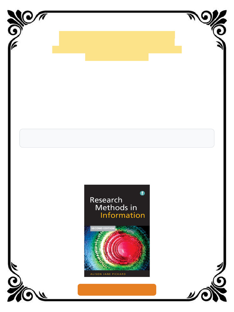 The Facet LIS Textbook Collection Research Methods in Information 2nd ...