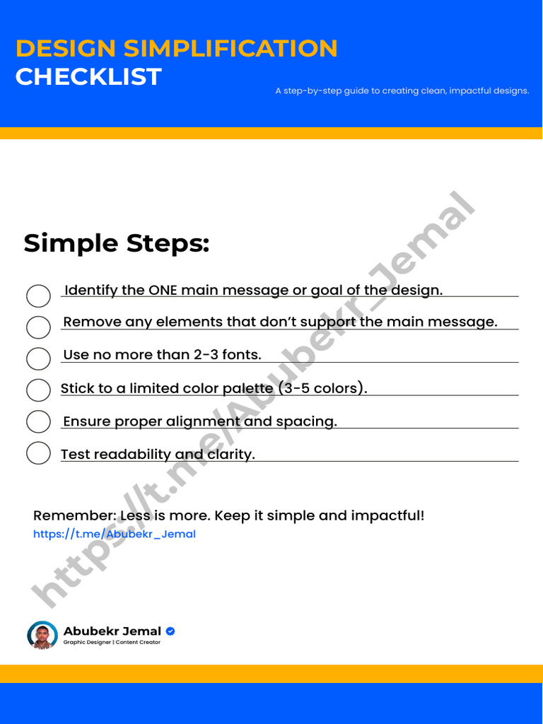 Design Simplification Checklist Guide | PDF