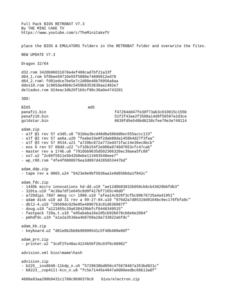 Info-Bios V7.3 | PDF | Computing Platforms | Personal Computing