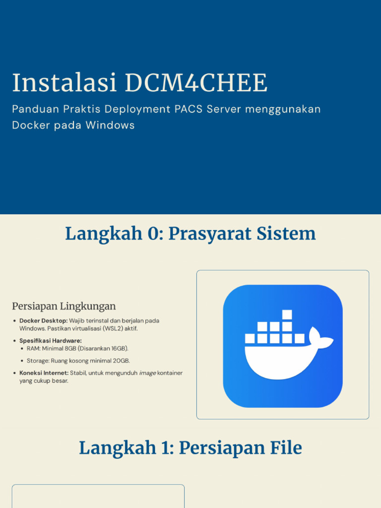 Instalasi DCM4CHEE Docker | PDF