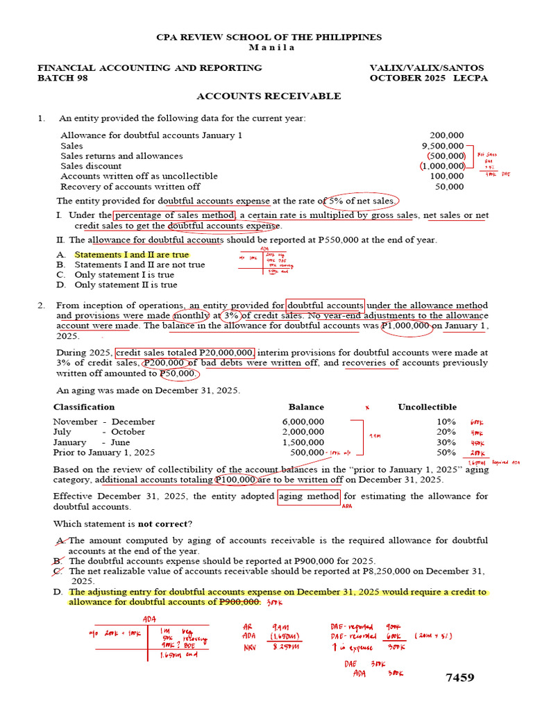 7459-Accounts-Receivable | PDF | Business Economics | Accounting