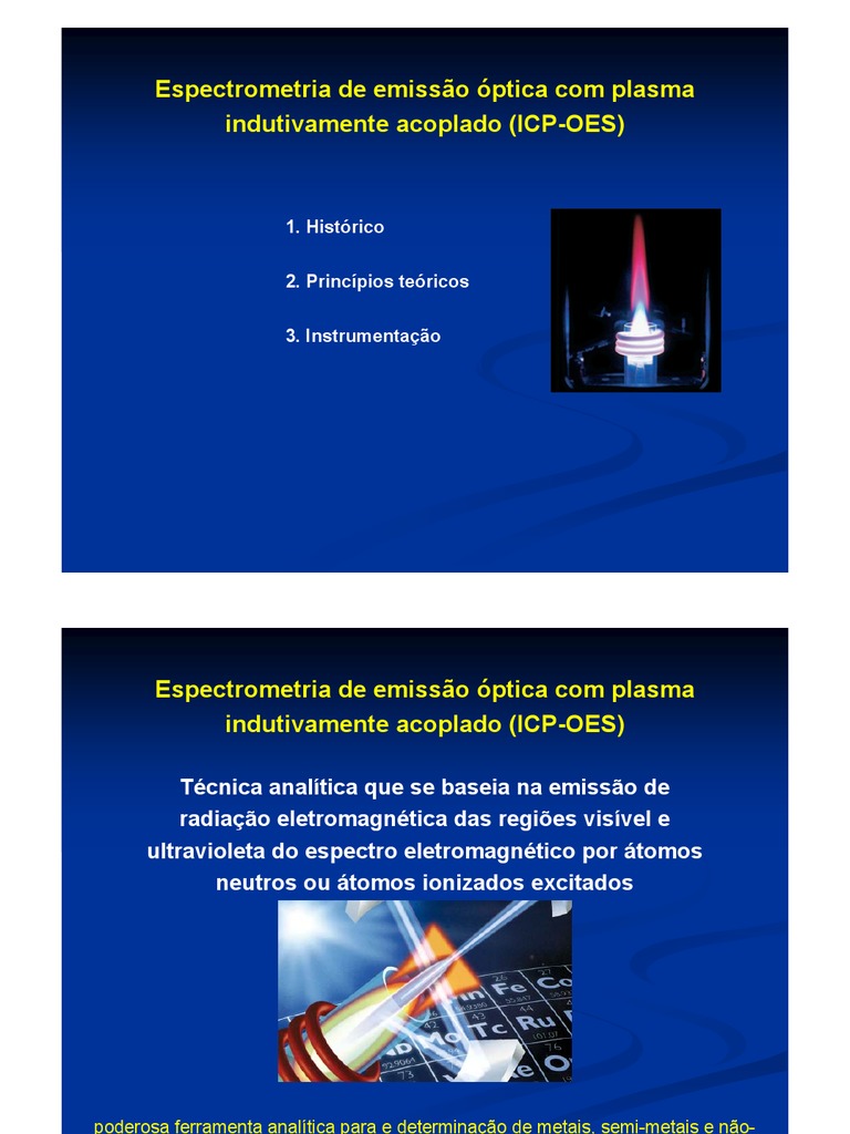 ICP OES | Plasma (Física) | Espectroscopia