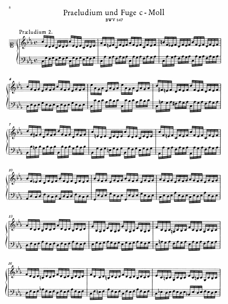 Bach C Minor | PDF