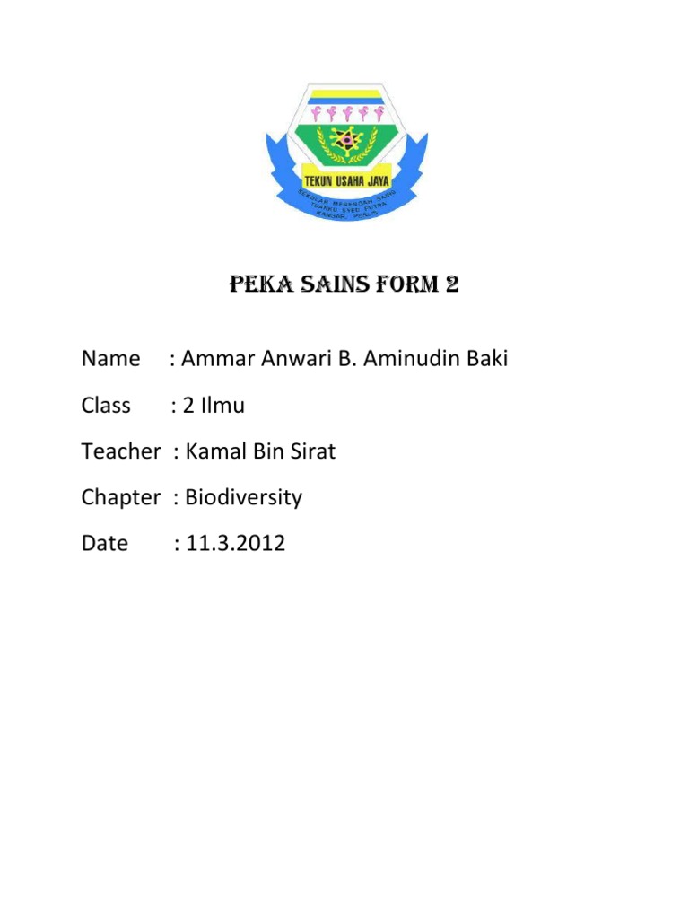 Biodiversity Classification for Form 2 | PDF | Science & Mathematics