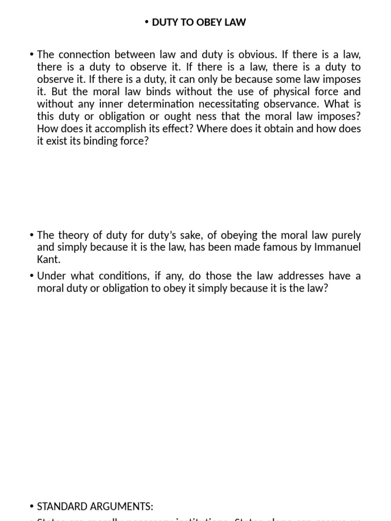 Duty to Obey Law | PDF | Social Contract | Social Psychology
