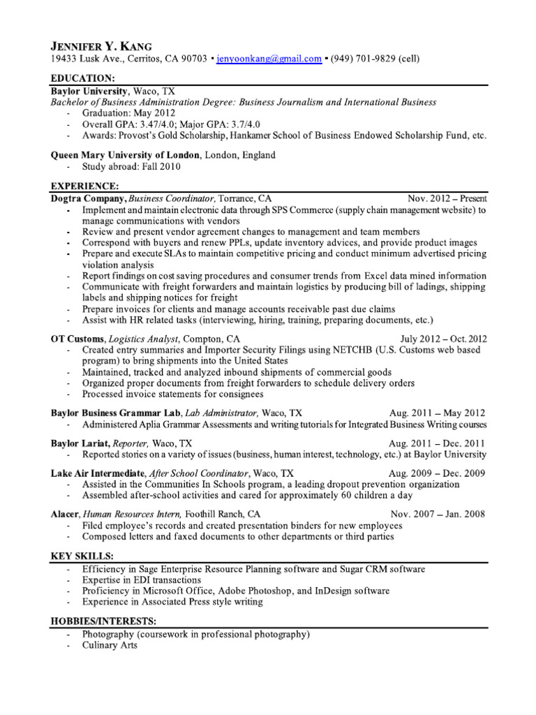Usa CV Resume | PDF