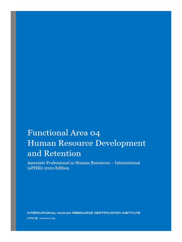 2020 APHRi Workbook Module 4 Final | PDF | Performance Appraisal | Goal
