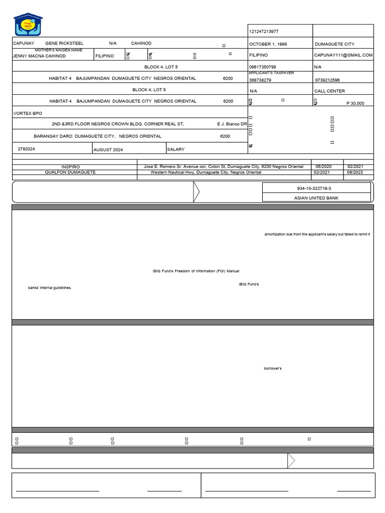 SLF065 MultiPurposeLoanApplicationForm | PDF | Loans | Business