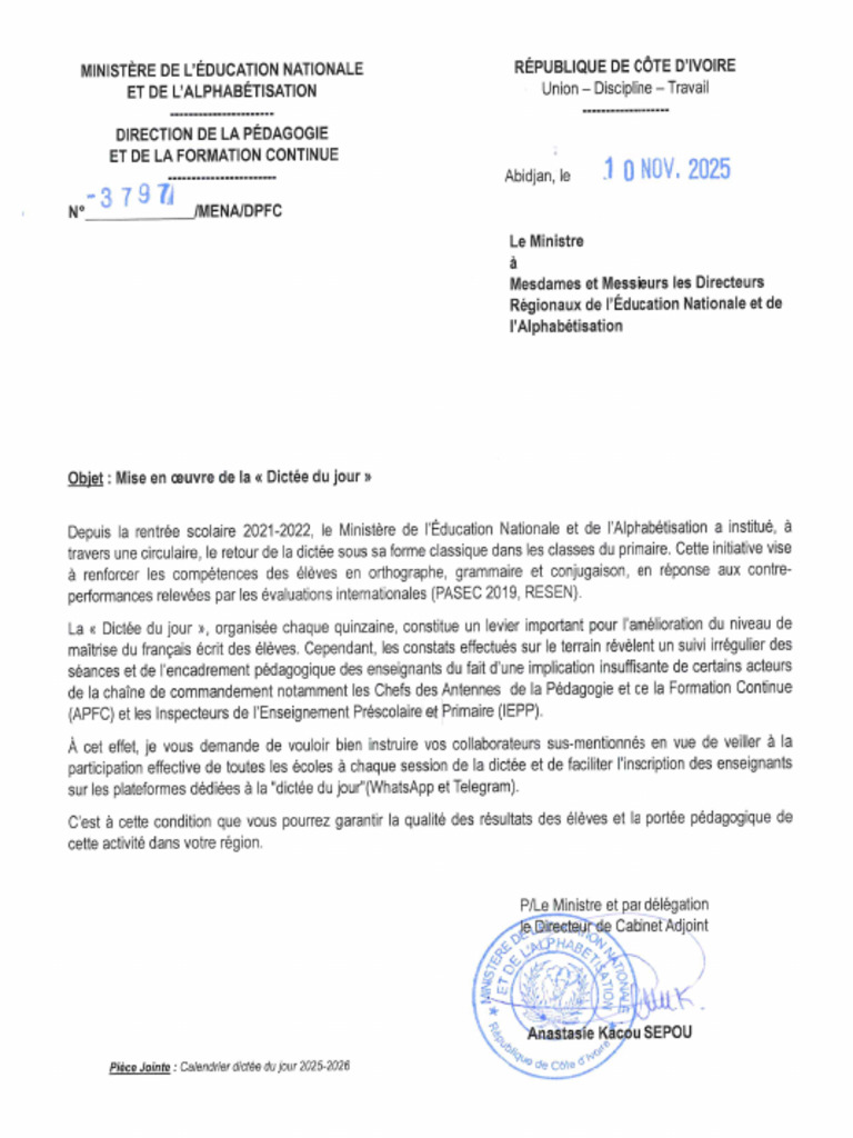 Dictee Du Jour | PDF